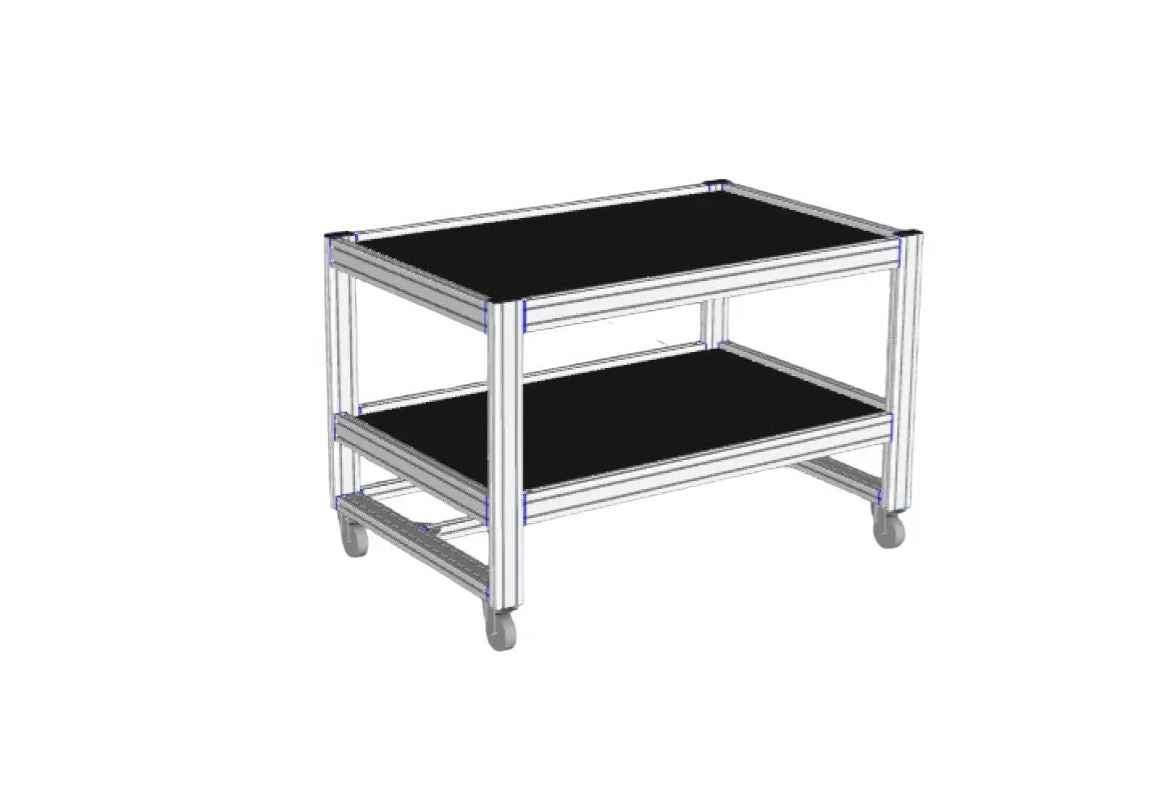 800x1400x900 (HxLxW) Heavy Duty Portable workbench – RM Modular and ...