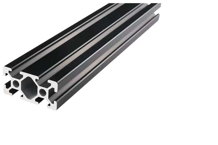2040 Black T-Slot Aluminium Profile (20 Series) – RM Modular and automation
